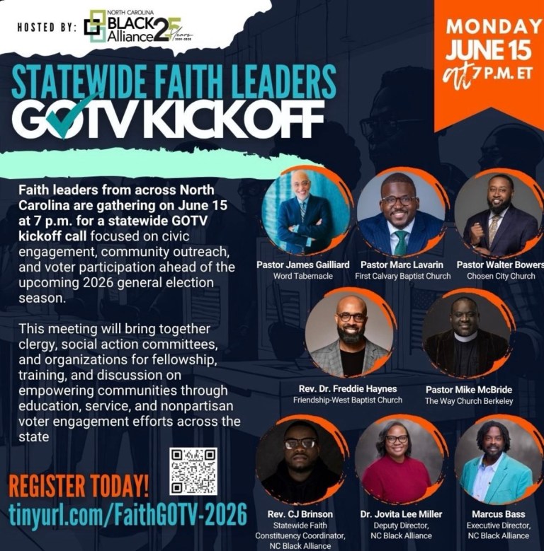 North Carolina Faith Leaders Unite for Statewide Voter Engagement ...